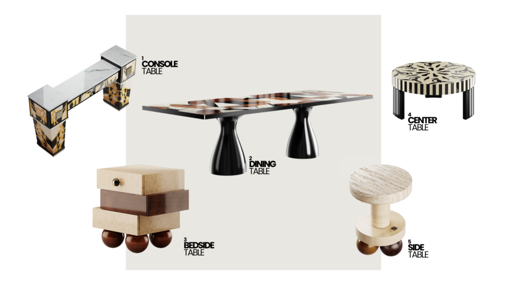 Mastering Types Of Tables: A Guide For Your Interior Design