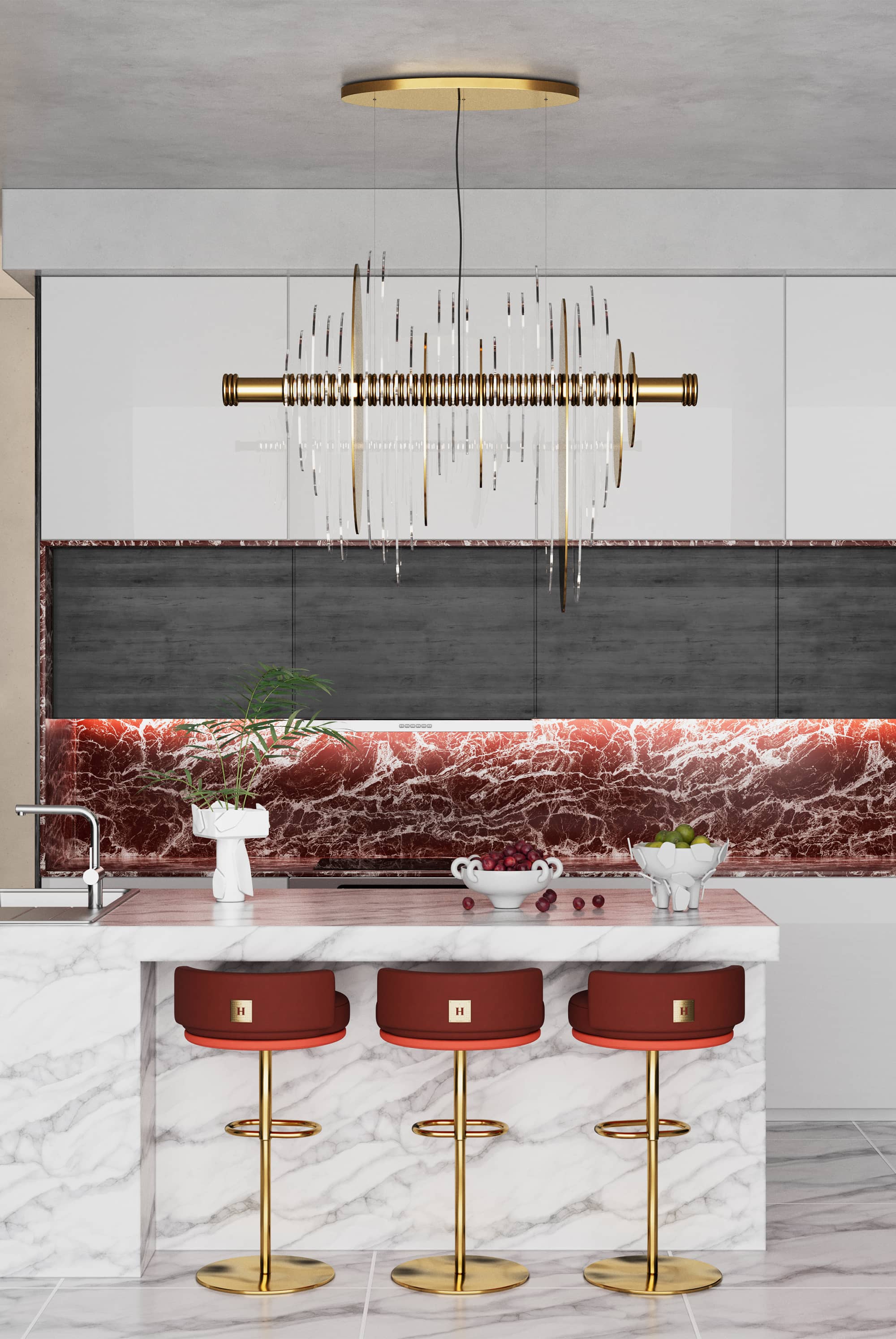 Modern Flame Kitchen