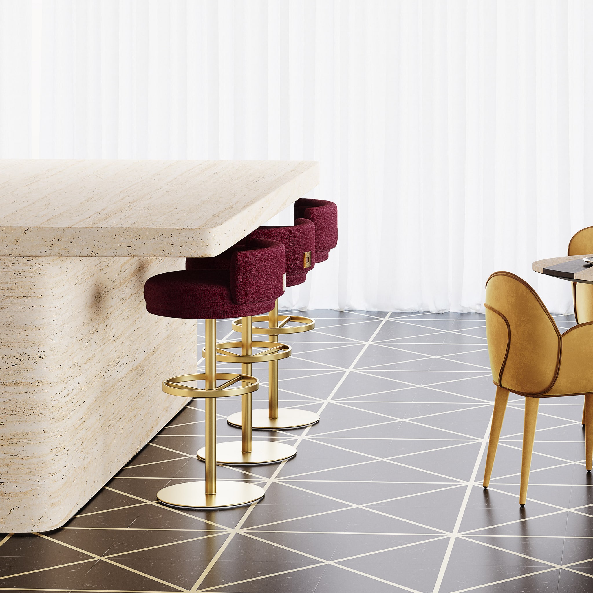 Cluedo Counter Stool By Hommés Studio | Modern Interior Design