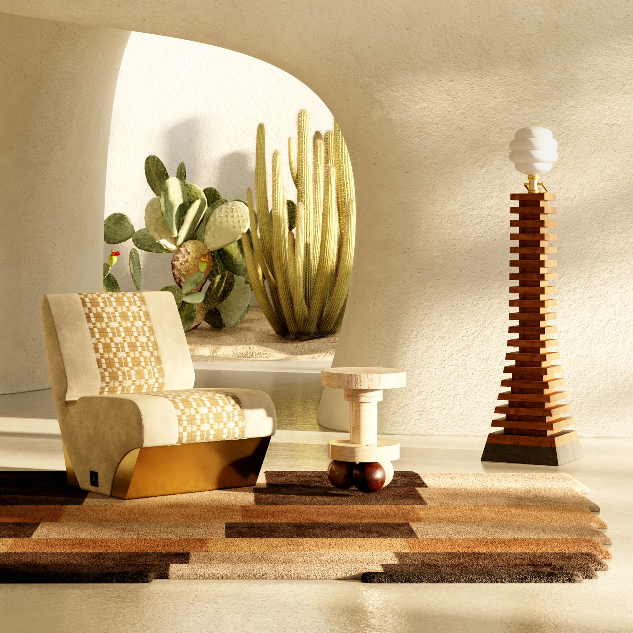 Luminous Wood Floor Lamp By Hommés Studio | Modern Interior Design