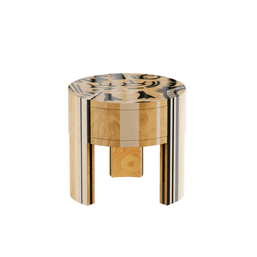 Tribal Bedside Table By HOMMÉS Studio | Modern Interior Design