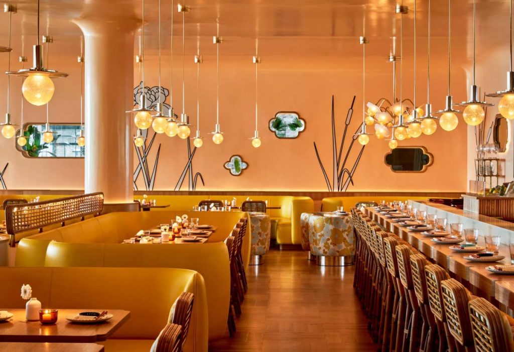 Makoto Restaurant Designed By India Mahdavi -Aesthetic Feast