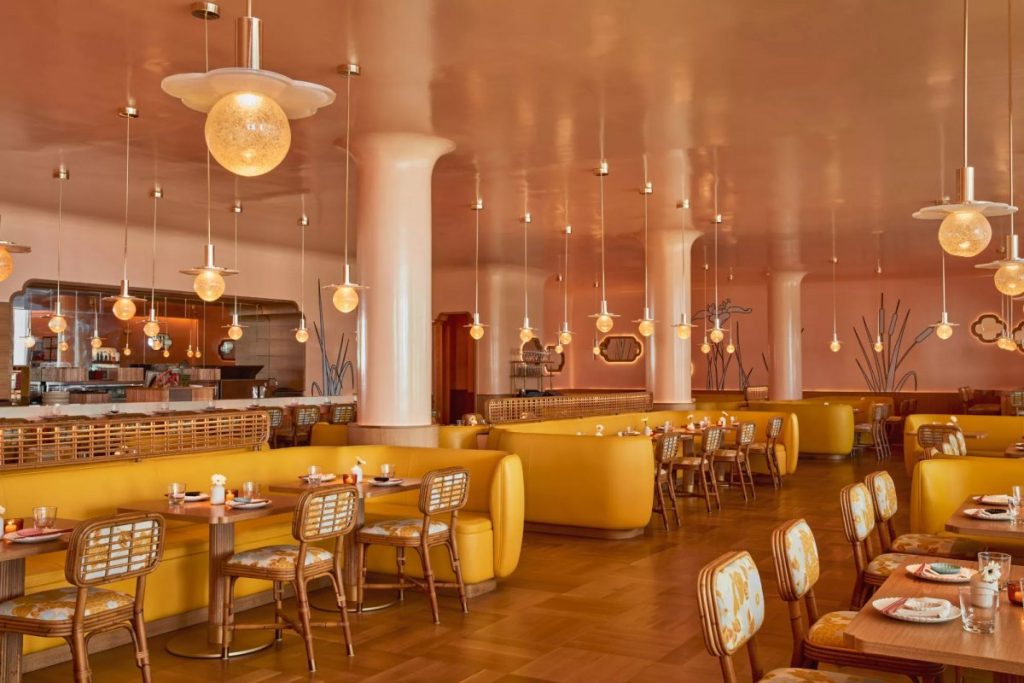 Makoto Restaurant Designed By India Mahdavi -Aesthetic Feast